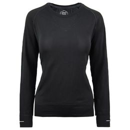 asics nahtloses Frauenschwarz -Top