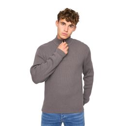 CrossHatch - "Havaline" Pullover mit kurzem Rei&szlig;verschluss f&uuml;r Herren (Anthrazit)