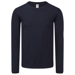 Fruit of the Loom Herren Iconic 150 Langarm T-Shirt (Deep Navy)