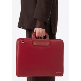Wittchen Damen-Laptoptasche (15 Zoll), Rot, Burgunderrot, Kunstleder