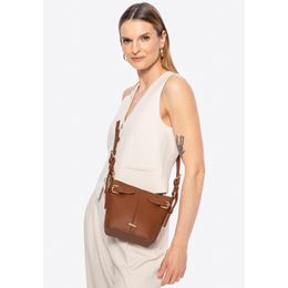 Wittchen Damen-Beuteltasche, klein, aus braunem &Ouml;ko-Leder