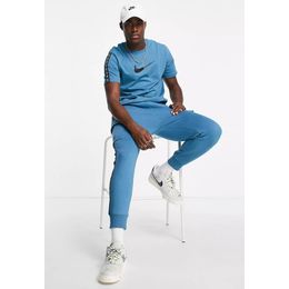Nike Sportswear Repeat T Shirt Club in sturmblau
