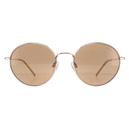 ELLE Rund Damen Gold Braun 14908