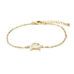 Luxenter Armband mit 18-kar&auml;tiger Gelbgold-Oberfl&auml;che &ndash; Alphabet