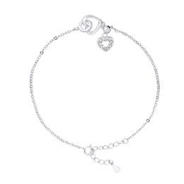 Bracelet C&OElig;UR ET BRELOQUE Oxydes de Zirconium Argent 925