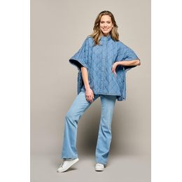 Dani Ponchojacke Jeansblau