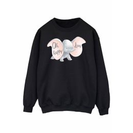 Disney - "Dumbo Happy Day" Sweatshirt f&uuml;r Damen (Schwarz)