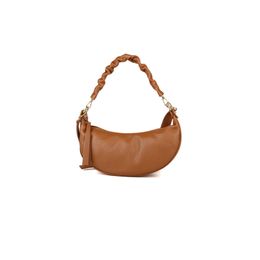 Giulia Monti Schultertasche Goldbraun