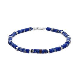 Luxenter Armband in Silberoptik und mit nat&uuml;rlichem Lapislazuli &ndash; Silbi