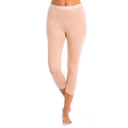 Damen 3/4 Hochrisikobambus-Leggings Q804
