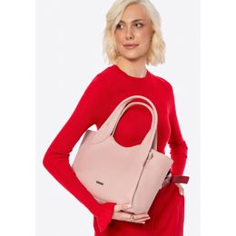 Wittchen Damen Aktentasche aus &Ouml;ko-Leder, klein, rosa
