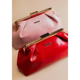 Wittchen Damenhandtasche aus Kunstleder mit Verschluss, rosa, &Ouml;ko-Leder