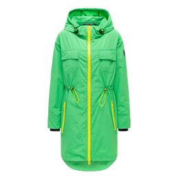 Marikoo Damen Mantel &Uuml;bergangsjacke Tr&uuml;ffelbonbon mit Kapuze