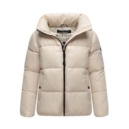 Marikoo Damen Winterjacke Hazalee im Puffer-Stil mit gl&auml;nzender Optik