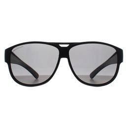 Montana Aviator Unisex Matte Black Smoke Polarized FO6 Fit &uuml;ber Gl&auml;ser Sonnenbrillen