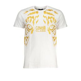 Cavalli Class Tiger-Print T-Shirt mit kurzen &Auml;rmeln und Rundhalsausschnitt
