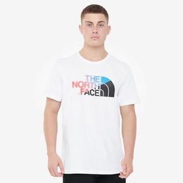 The North Face Bad Glasses T-Shirt in Clear Lake Blau / TNF Wei&szlig;
