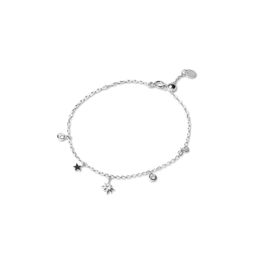 Luxenter, Oyazia-Armband aus 925er Sterlingsilber und gl&auml;nzenden, rhodinierten Zirkonias
