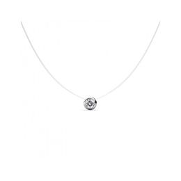 Mond-Halskette - Silber und Kristall