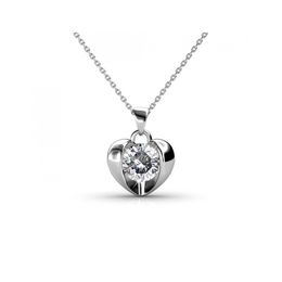 Simply Love-Anh&auml;nger - Silber und Kristall