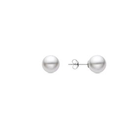 Luxenter 925 Sterling Silber Ohrringe mit rhodinierten wei&szlig;en Perlen - Mayhi