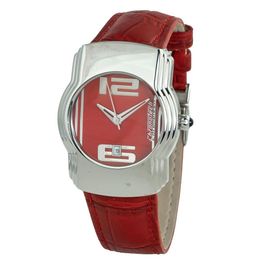 Chronotech Rote Lederuhr
