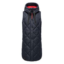 Navahoo Damen Steppweste Schnuckel &ndash; Lang & Stylisch mit Kapuze