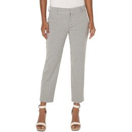 Kelsey-Hose aus Salbei/wei&szlig;em Gingham-Split