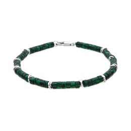 Luxenter Armband mit Silber- und Malachit-Finish &ndash; Silbi
