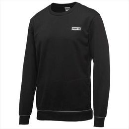 Puma Icny Logo Herren LS Black Sweatshirt Top Jumper Pullover 568916 01 EE140