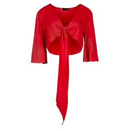 Rotes Bolero-Top