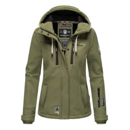 Marikoo Damen Softshelljacke &ndash; Kleine Zicke, warm mit Kapuze & Fleecefutter
