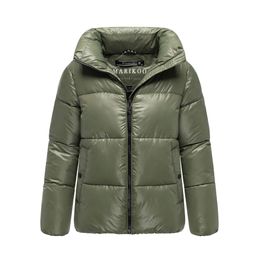 Marikoo Damen Winterjacke Hazalee im Puffer-Stil mit gl&auml;nzender Optik