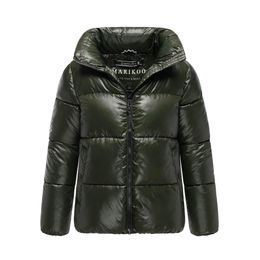 Marikoo Damen Winterjacke Hazalee im Puffer-Stil mit gl&auml;nzender Optik