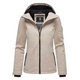 Marikoo Damen &Uuml;bergangsjacke &ndash; Brombeere, leicht mit Kapuze & Kragen