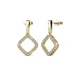 Irina Ohrringe - Gold und Kristall