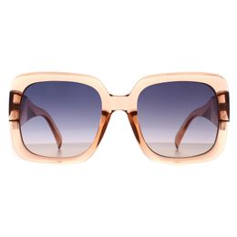 Guess Square Womens Shiny Hellbraun Rauchgrau Gradient GO00046