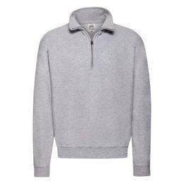 Fruit of the Loom - "Classic" Sweatshirt Rei&szlig;verschluss f&uuml;r Herren/Damen Unisex (Grau meliert)