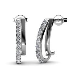 Joyce Ohrringe - Silber und Kristall
