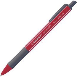 Stabilo&reg; Kugelschreiber pointball NatureCOLORS Wildflower, Strichst&auml;rke 0,5 mm, Schreibfarbe blau, Schaftfarbe rot, nachf&uuml;llbar, 1 St&uuml;ck