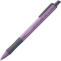 Stabilo&reg; Kugelschreiber pointball NatureCOLORS Wildflower, Strichst&auml;rke 0,5 mm, Schreibfarbe blau, Schaftfarbe violett, nachf&uuml;llbar, 1 St&uuml;ck