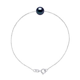 DIADEMA - Armband - Echte S&uuml;&szlig;wasserperlen - Schwarzer Tahitian Style