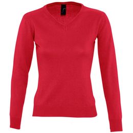 SOLS Damen/Damen Galaxy V-Ausschnitt Pullover (Rot)