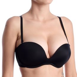 FREEPLUS Damen Push-Up BH ohne B&uuml;gel