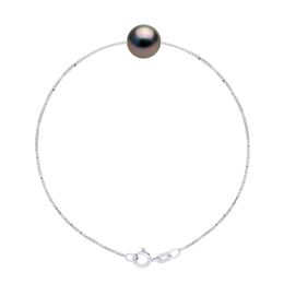 Armband echte Tahiti-Zuchtperle rund 9-10 mm