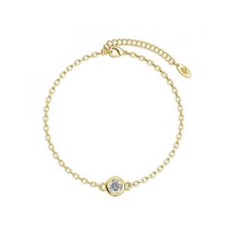 Geburtsstein-Armband - Gold und Kristall