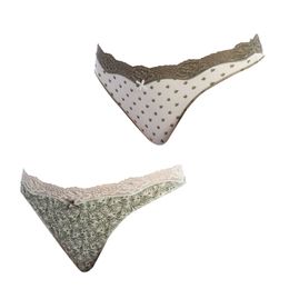 Pack-2 Coquettes Baumwoll-Thongs 1031585 f&uuml;r Damen