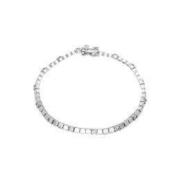 Luxenter Armband aus 925er Sterlingsilber mit Zirkonia-Brillanten, rhodiniert &ndash; Dorane