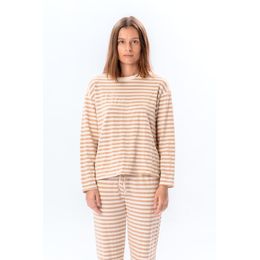 Gestreiftes Hemd &ndash; Beige