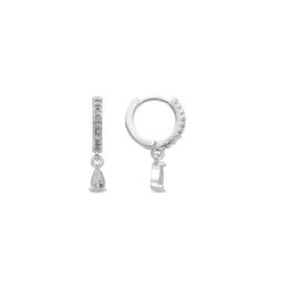 Luxenter Ohrringe mit Silberfinish und Brillantstrass &ndash; Laade